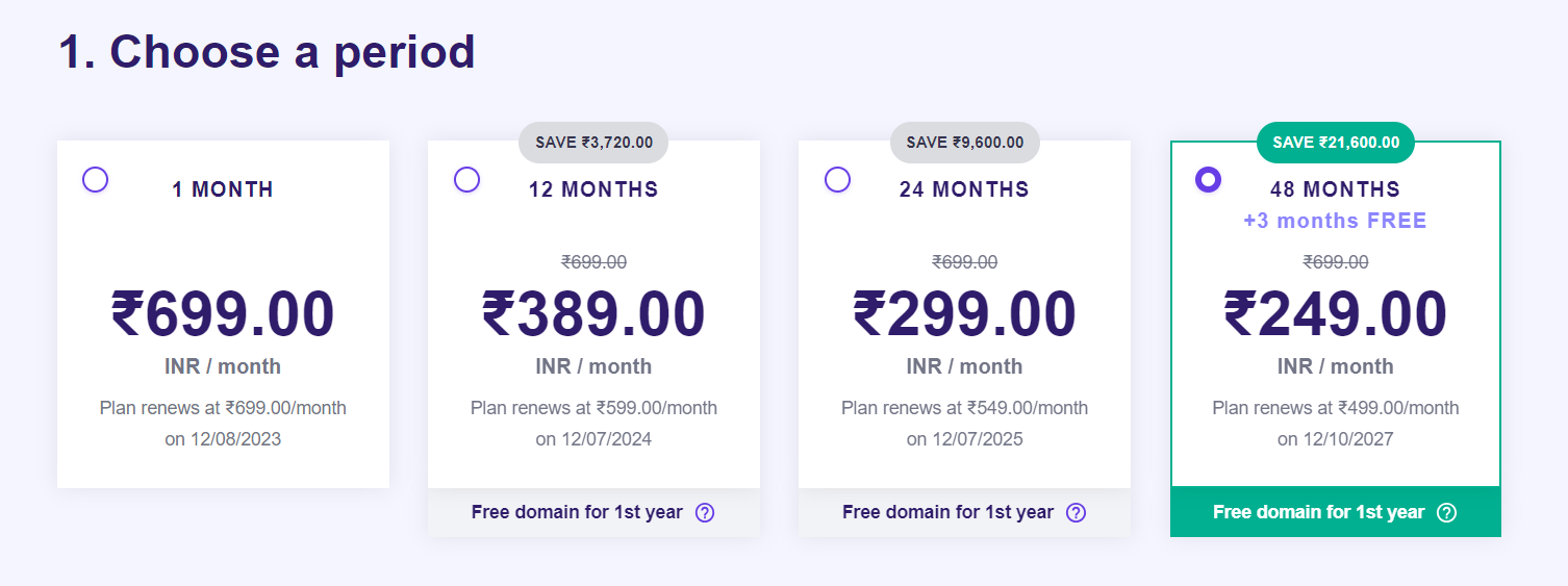 Steps to Purchase Hostinger Hosting | 1MillionBlogs